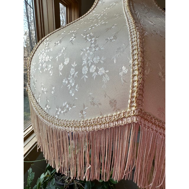 Vintage Victorian Fringe Bell-Style Lampshade | Chairish