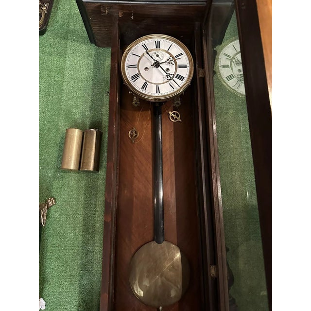 19th Century German Biedermeier Style 2 Weight Vienna Regulator Wall ...