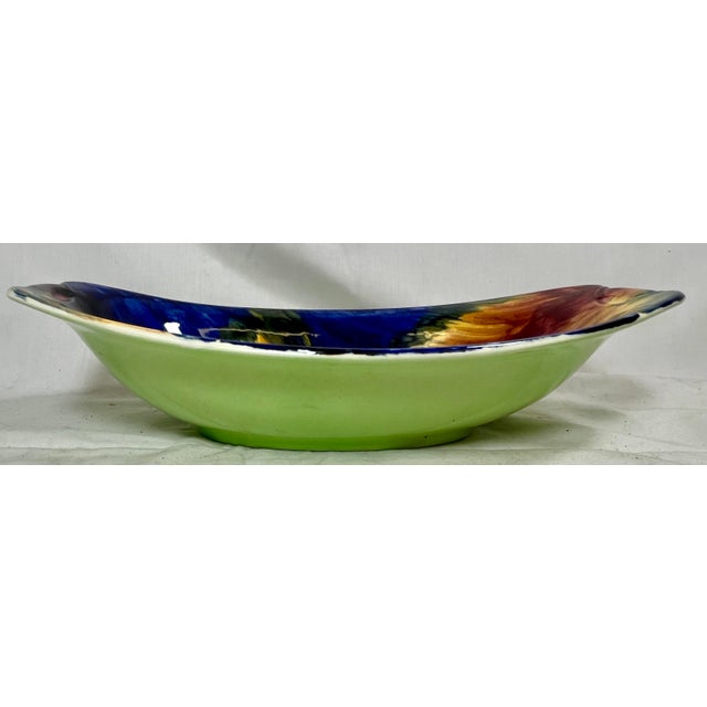 Vintage Oval Maling Multicolored Art Deco Bowl Made in England - Circa ...