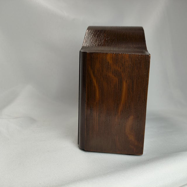 20th Century German Desk Mantle Table Cabinet Windup Clock | Chairish