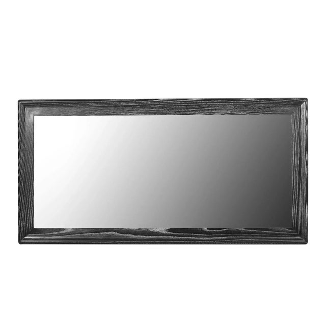 Modernist Limed Oak Rectangular Mirror, Circa 1960s | Chairish
