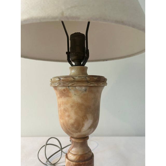 Antique Marble Table Lamp | Chairish