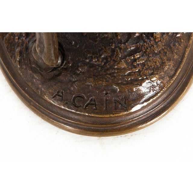 French Antique Bronze Sculpture of “African Donkey” by Auguste Cain ...