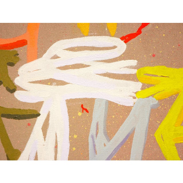 2022 "Supporting Cast 1" Colorful Pastel Contemporary Abstract Painting ...