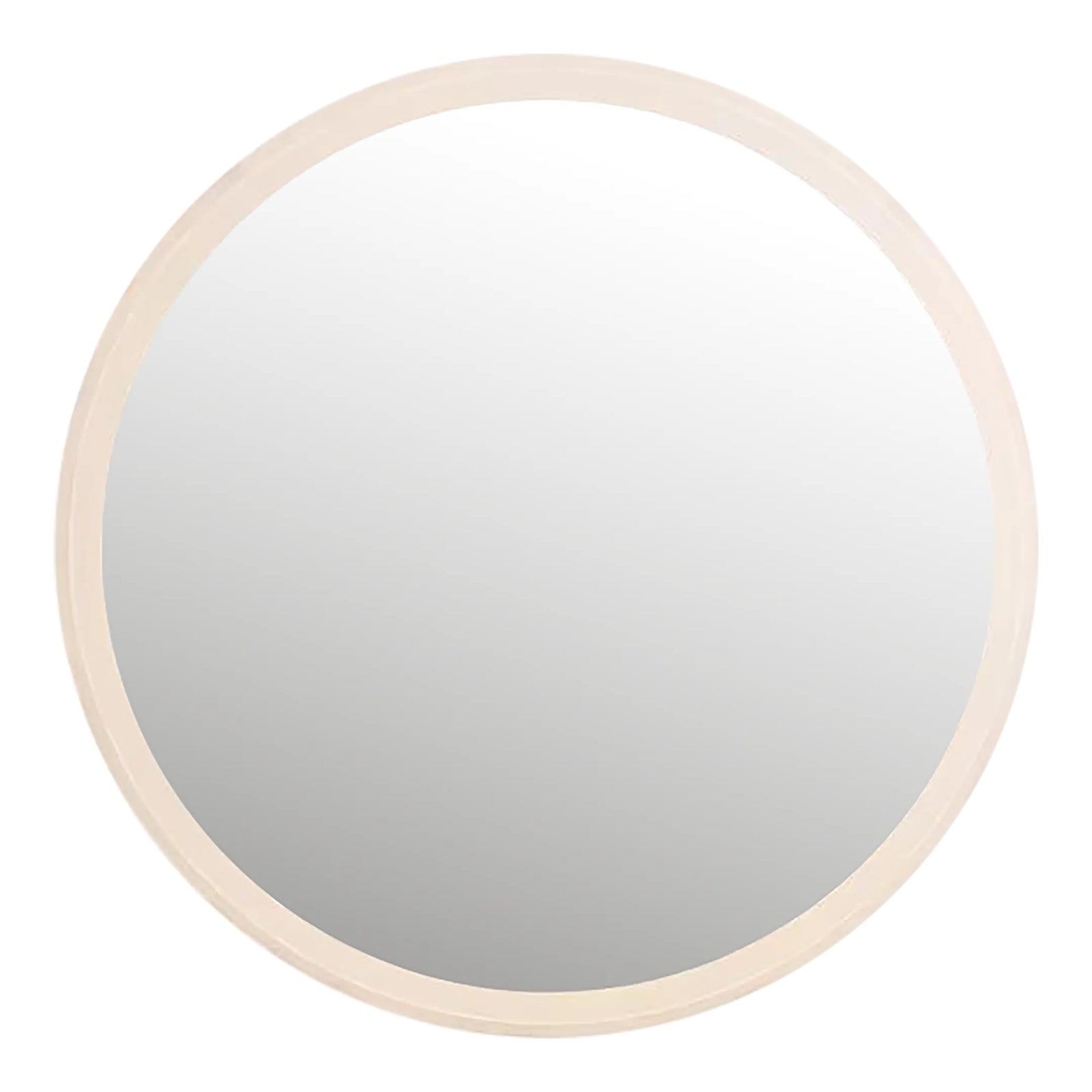 Nova of California Super Star Round Led Mirror, Round, Chrome | Chairish