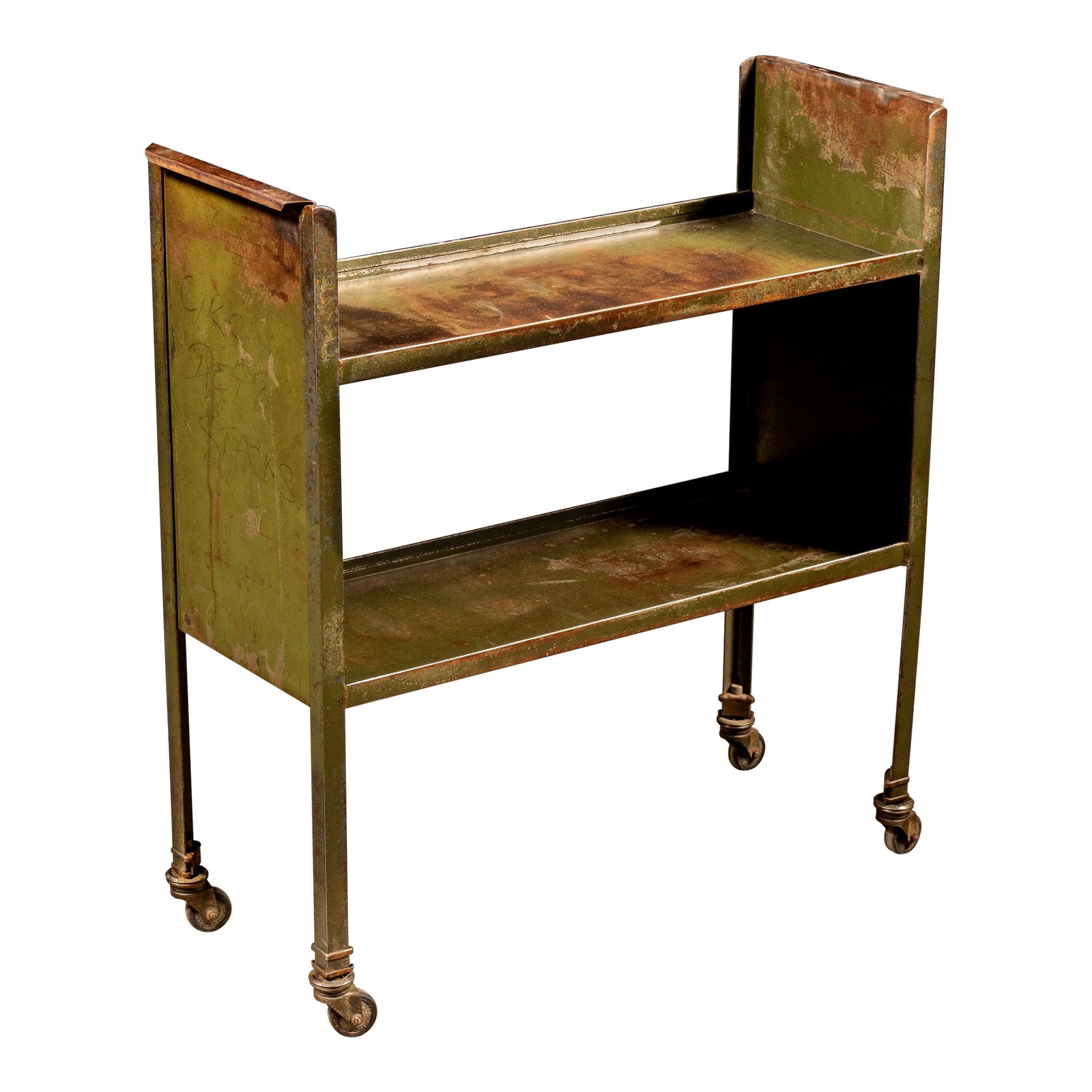 Early 20th Century Antique Library Cart | Chairish