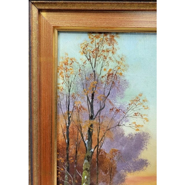 19th Century A. Huff Oil on Wood Painting of Stag Deer | Chairish