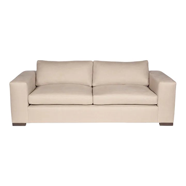 Moss Home Hov Sofa 84", Safari Flax | Chairish