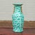 Vintage Chinese Turquoise Vase with Spotted Design and Hexagonal Neck ...