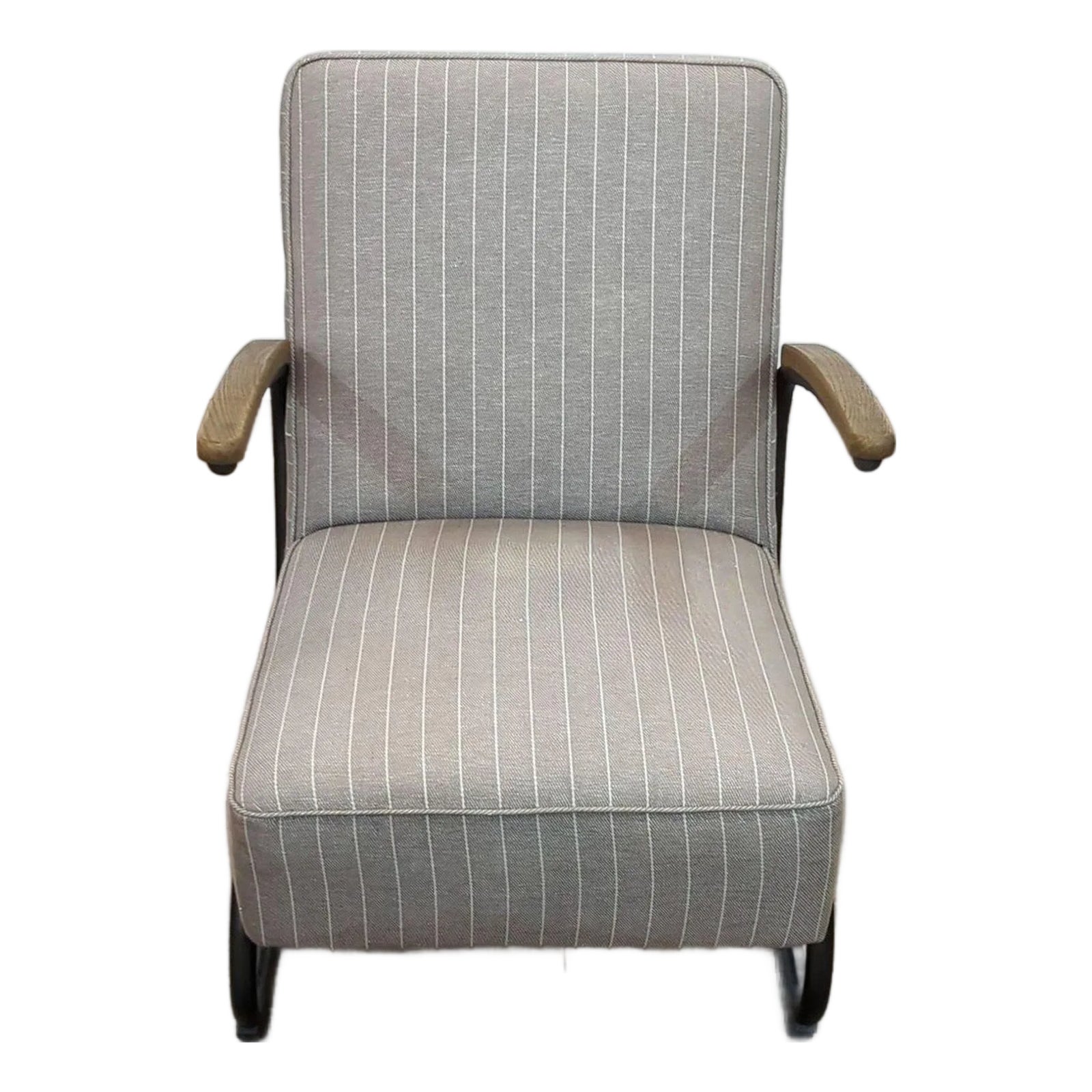 Four Hands Miles Modern Striped Club Chair | Chairish