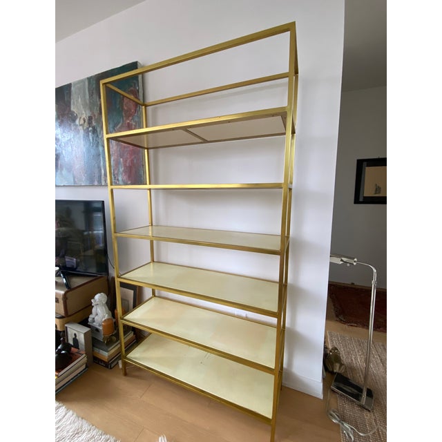 Theodore Alexander Milo Brass Etagere | Chairish