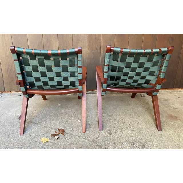 1950s Mid Century Curved Web Chairs - Set of 2 | Chairish
