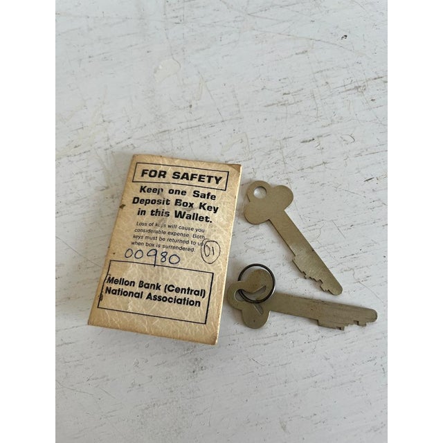 1940s Vintage Safety Deposit Boxes with One Set of Keys - Set of 3 ...