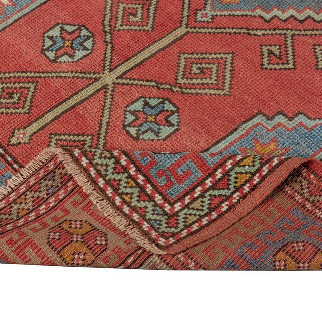 Vintage Red Turkish Area Rug 4'x6' | Chairish