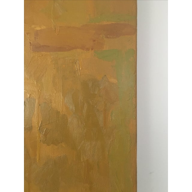 Vintage Oversized Abstract Painting Paul Rinaldi | Chairish