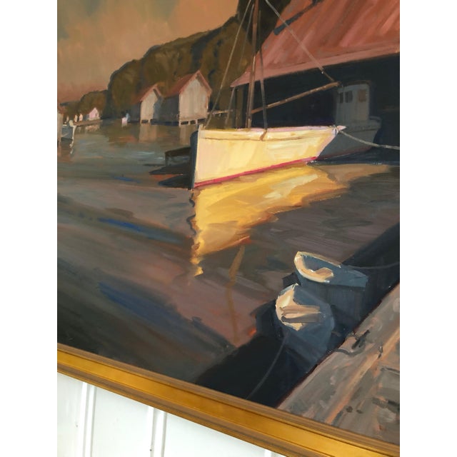 Original Oil Painting of a Chesapeake Bay Buyboat by Artist Christopher ...