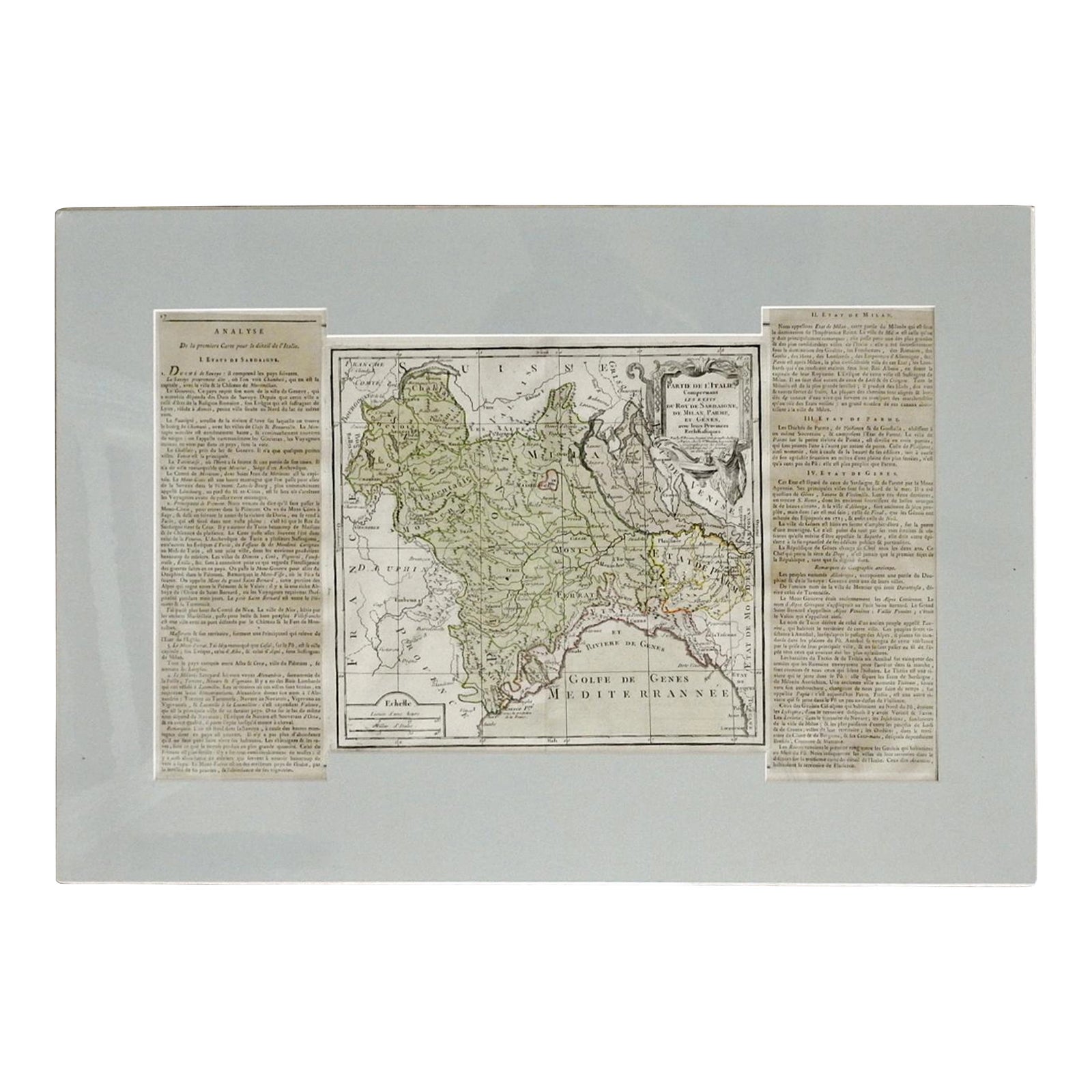 1766 Louis Brion De La Tour Map of Italy | Chairish