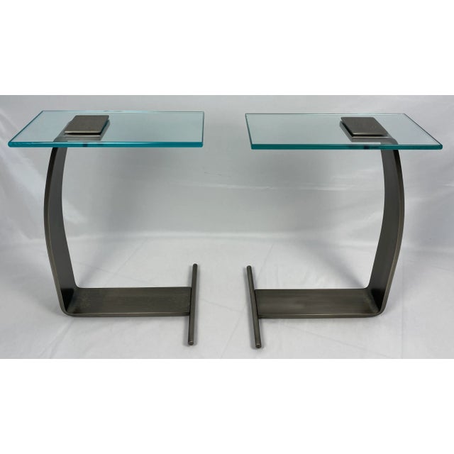 Pair of Post Modern Side Tables by Rick Berry for Design Institute of ...