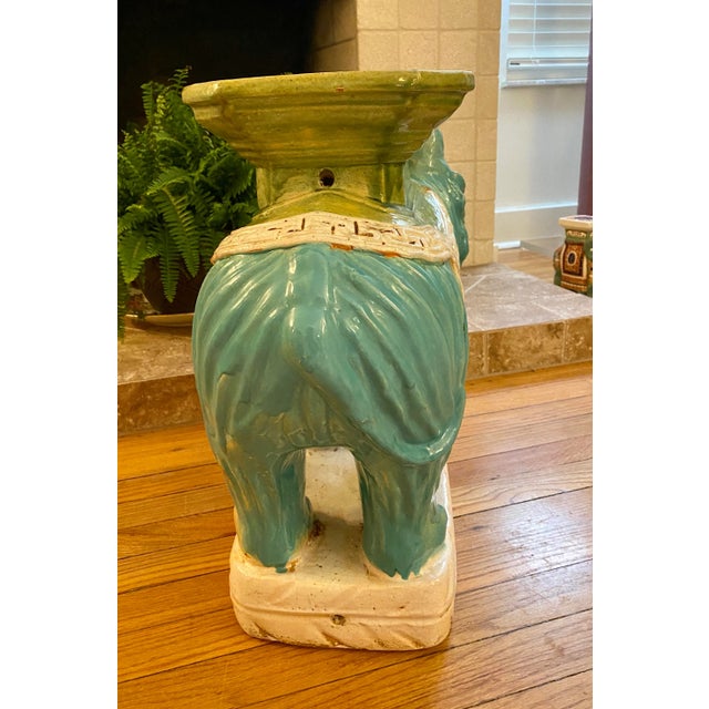 20th Century Foo Dog / Guardian Lion Garden Stool | Chairish