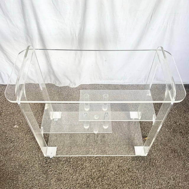 Postmodern Lucite Bar Cart | Chairish