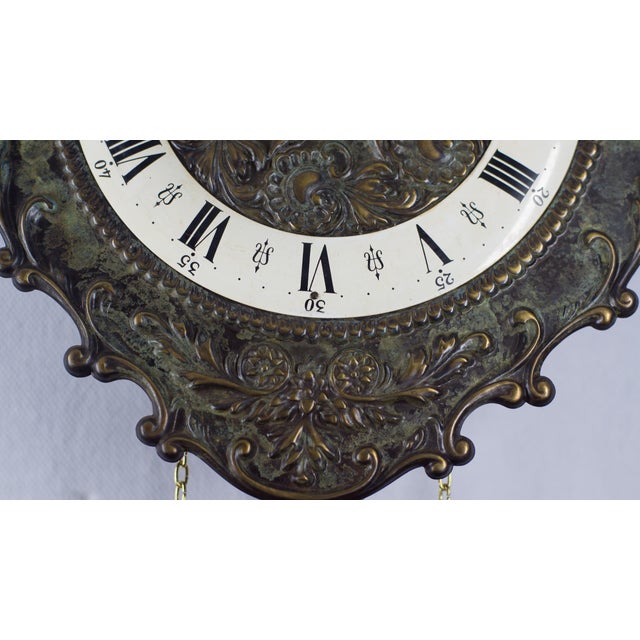 1972 Vintage Mechanical Wall Pendulum Clock With Two Weights From ...