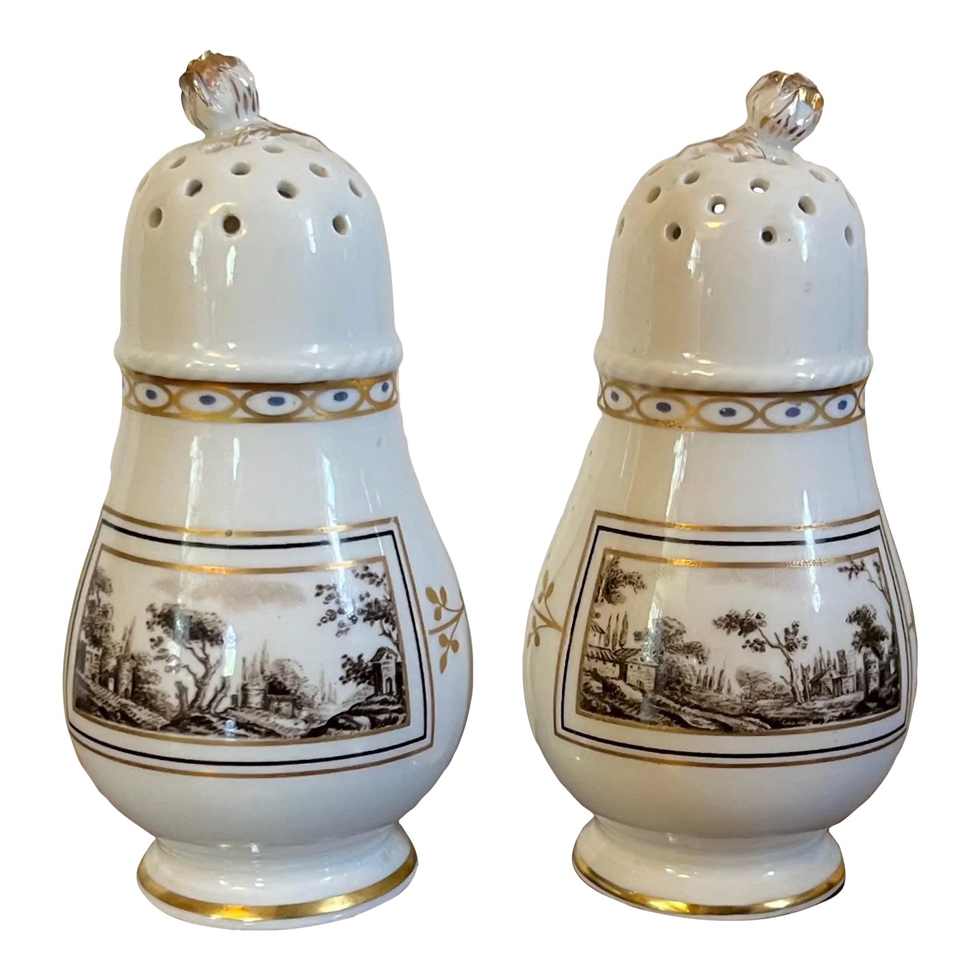 Richard Ginori Italian Porcelain Salt & Pepper Shakers in the Fiesole ...