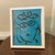 1970s Peter Keil Original Blue Abstract Portrait Painting, Framed ...