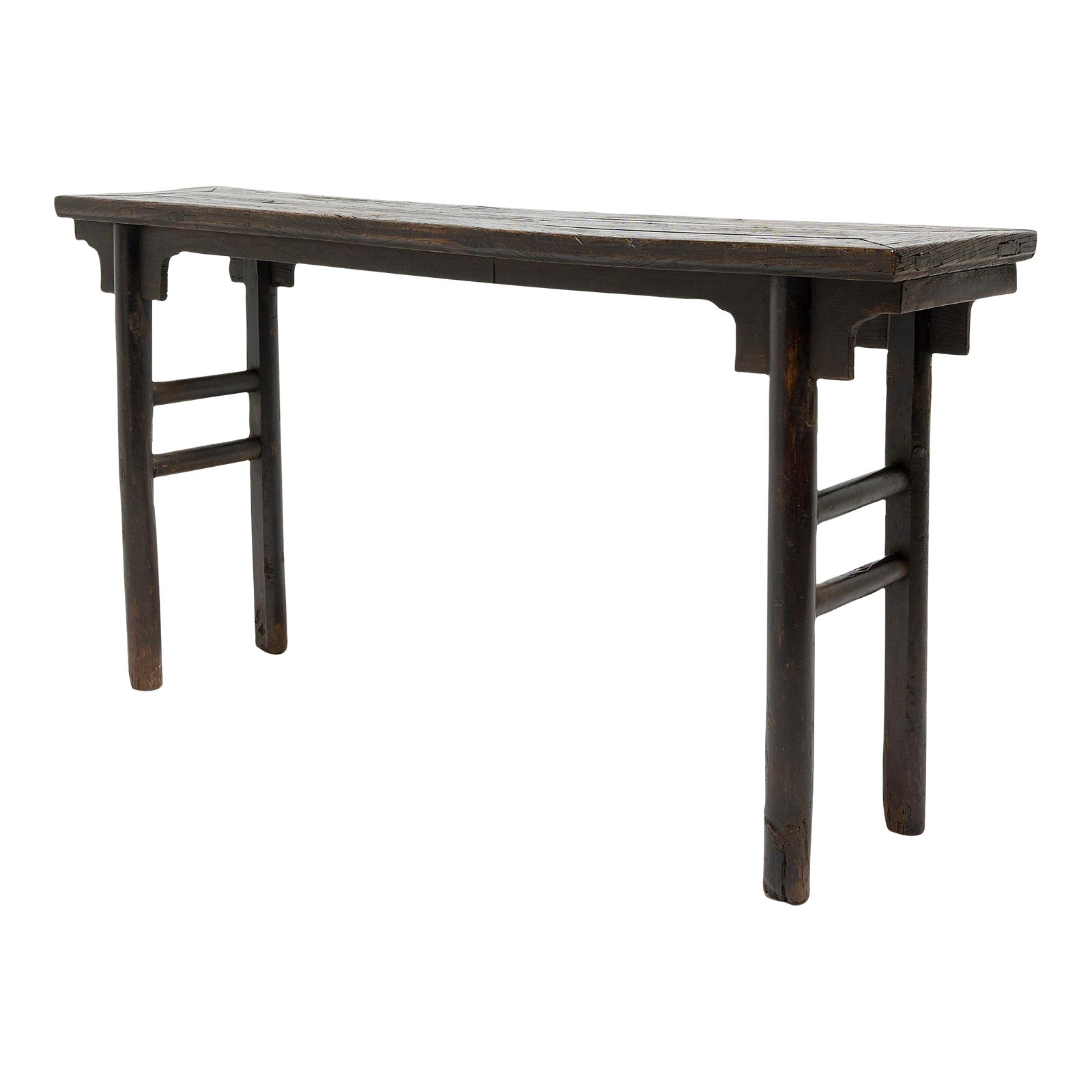 Chinese Round Leg Altar Table, Century 1800 | Chairish