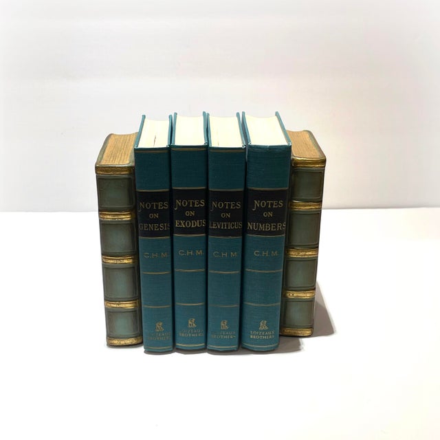 1960s Teal Books- Set of 4 | Chairish