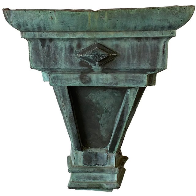 19th Century American Copper Scupper Wall Sconce Light | Chairish