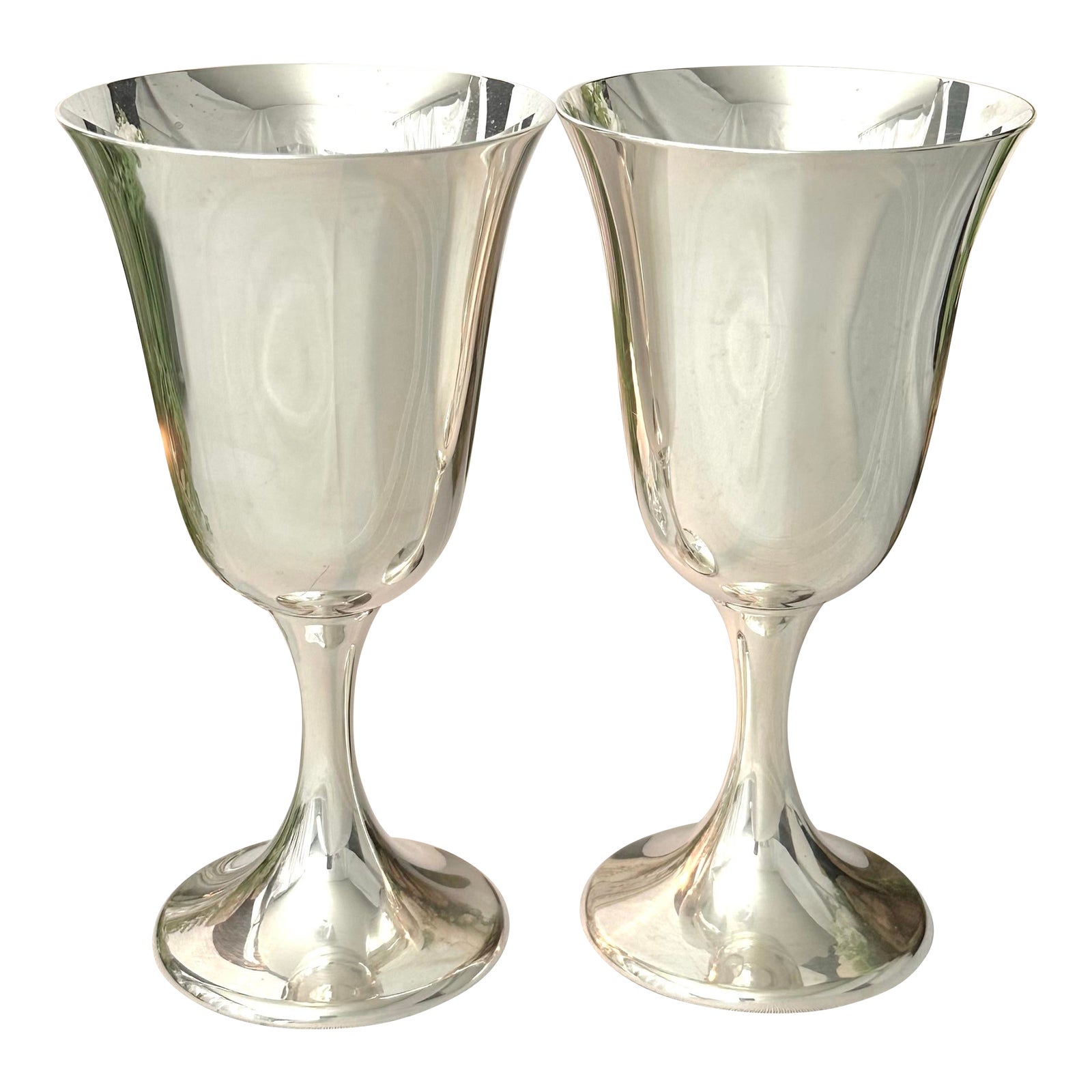 Mid 20th Century Vintage Gorham Silver Sterling Silver Goblets #272 - a ...