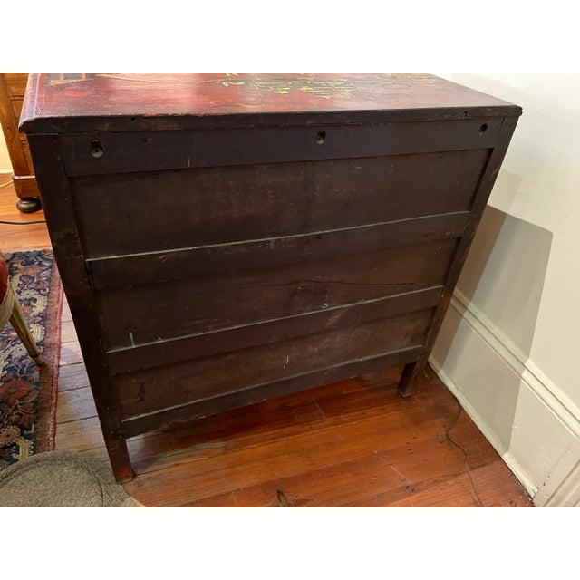 Chinoiserie Decorated Chest of Drawers | Chairish