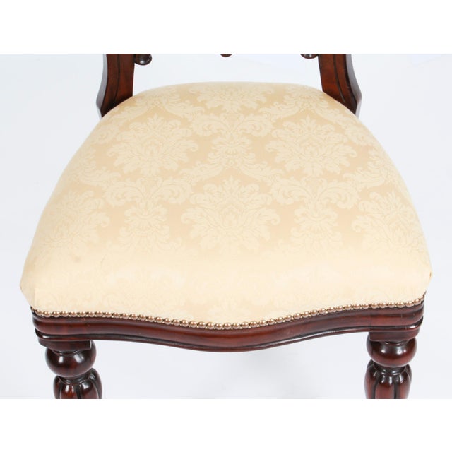 Vintage Victorian Revival Balloon Back Dining Chairs, 1990s, Set of 12 ...