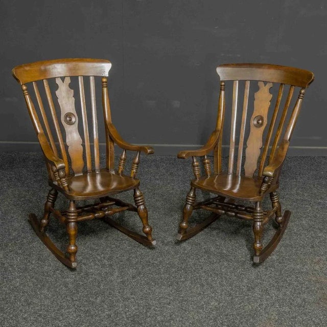 Victorian Rocking Chairs, Set of 2 | Chairish