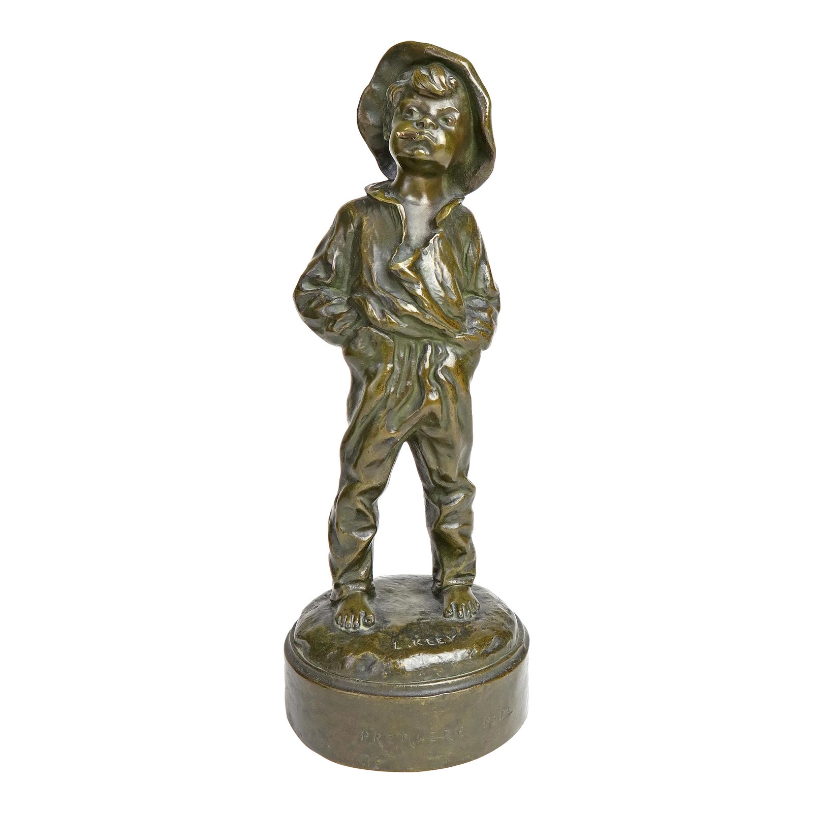 19th Century French Patinated Bronze Figural Sculpture by Louis Kley ...