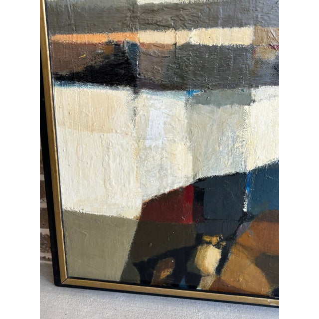 Original Framed Mid-Century Abstract Expressionist Modernist Landscape ...