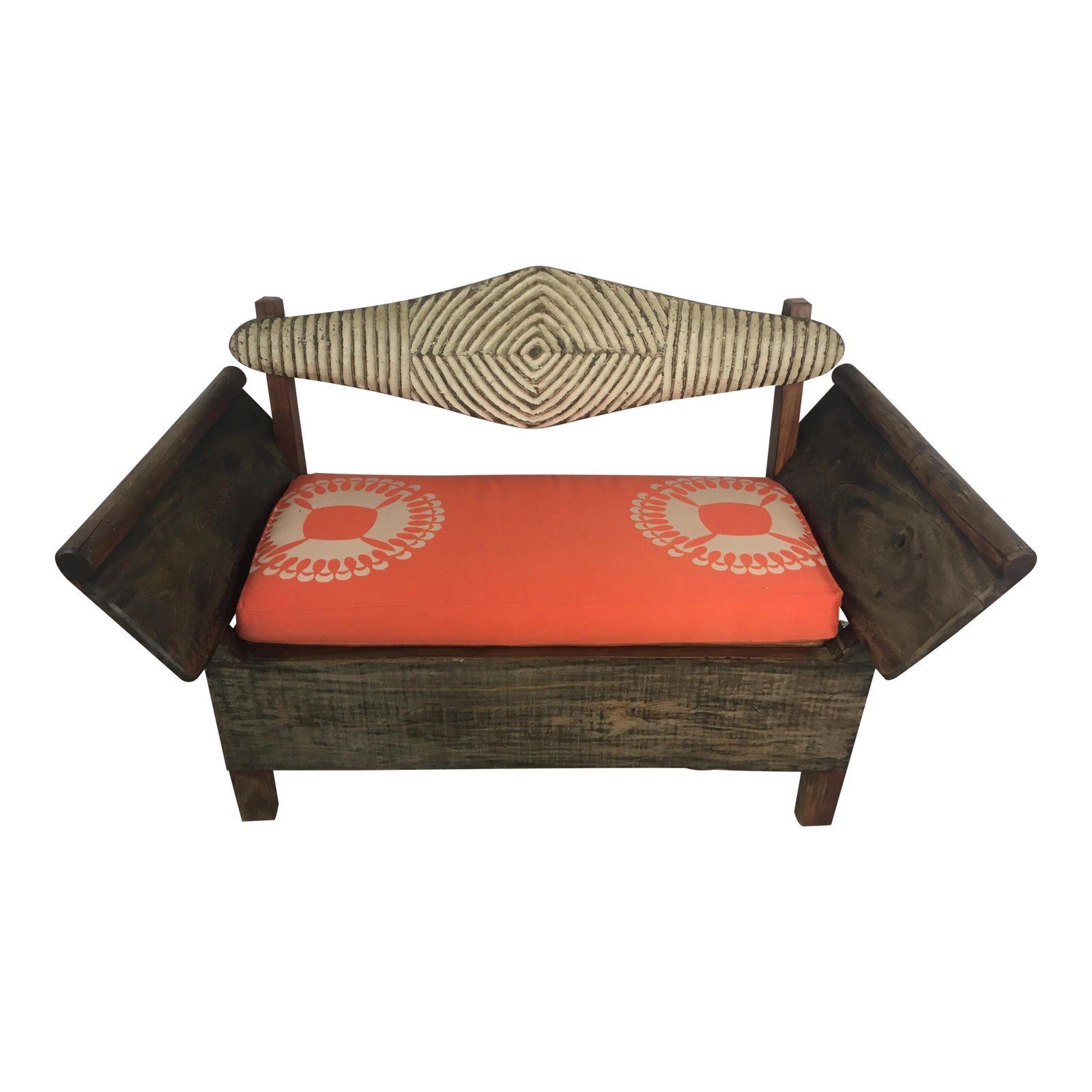 Custom Vintage African Bench | Chairish