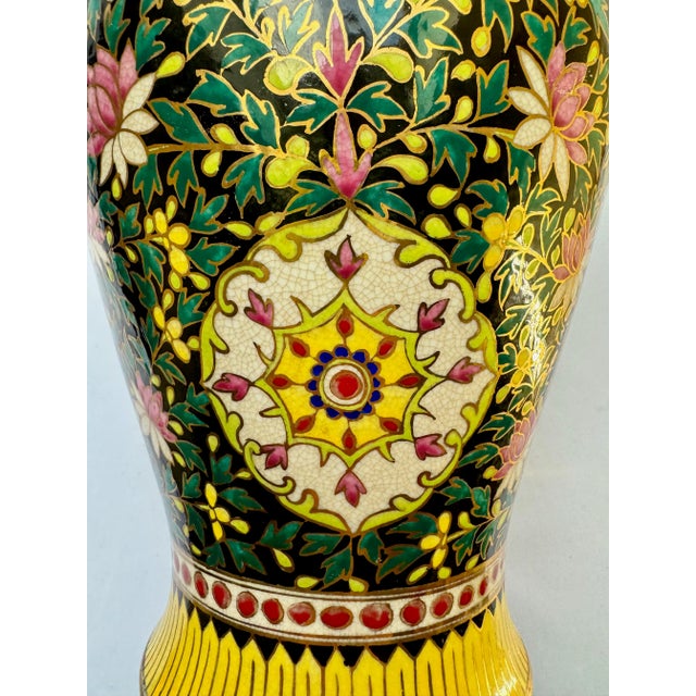 1980s Thai Benjarong Vase | Chairish