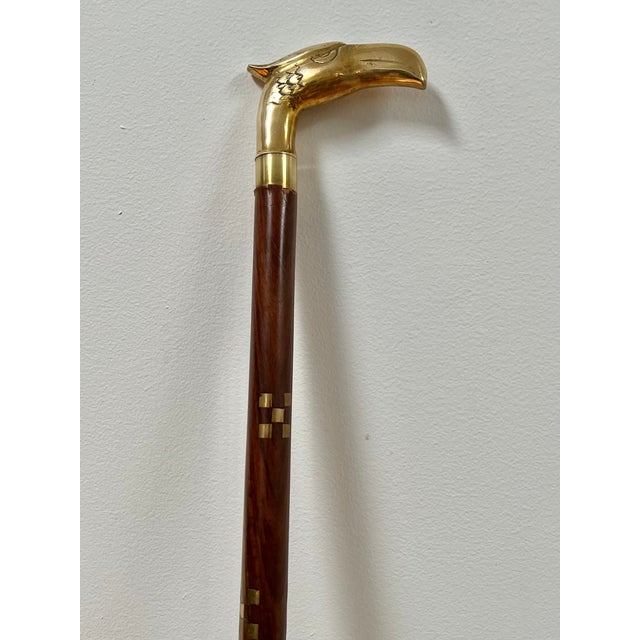 Mid 20th Century Eagle Head Walking Stick | Chairish