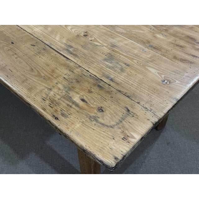Early 20th Century Fir Farmhouse Table | Chairish