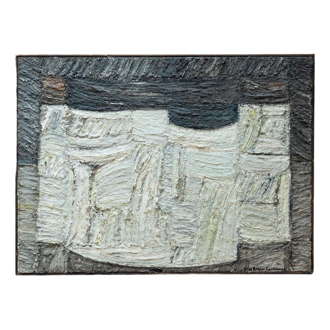 Max Gregor Carlsson, Swedish Modernist Composition, 20th Century, Oil ...