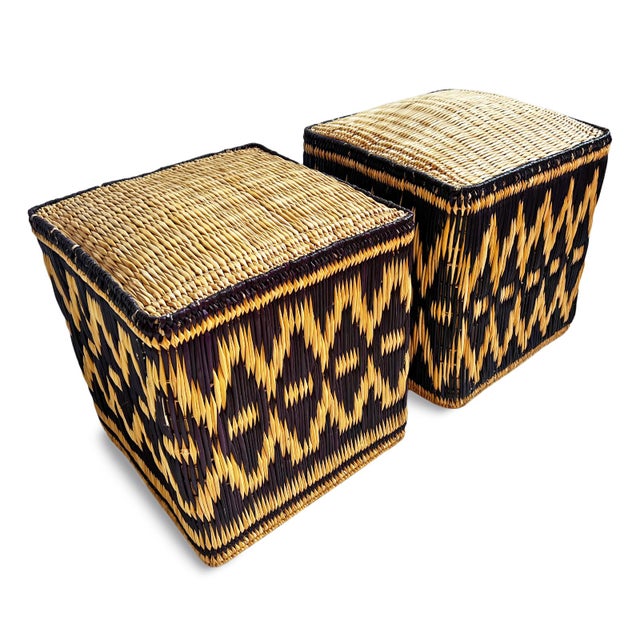 Kuba Cube Stool | Chairish