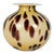 Italian Murano Style Tortoise Shell Glass Vase | Chairish