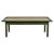 Vintage Thai Green Painted Faux Bamboo & Woven Rattan Top Coffee Table ...