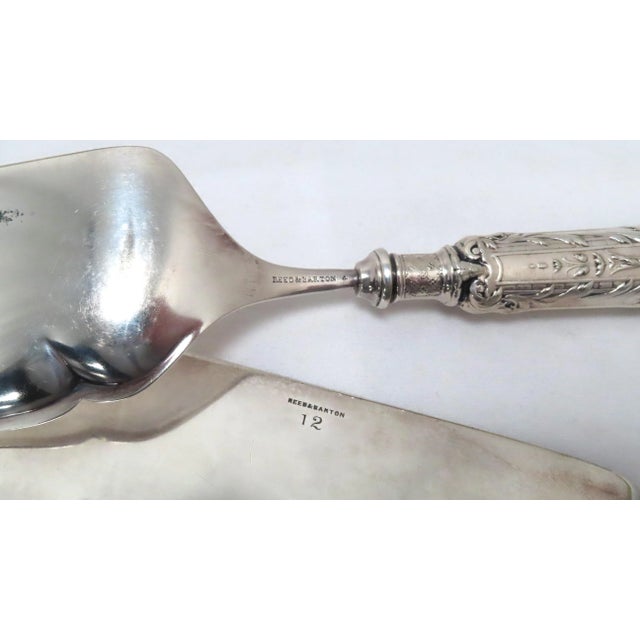 Large Antique American Victorian Silverplate 2 Pc. Table Crumber Set by ...