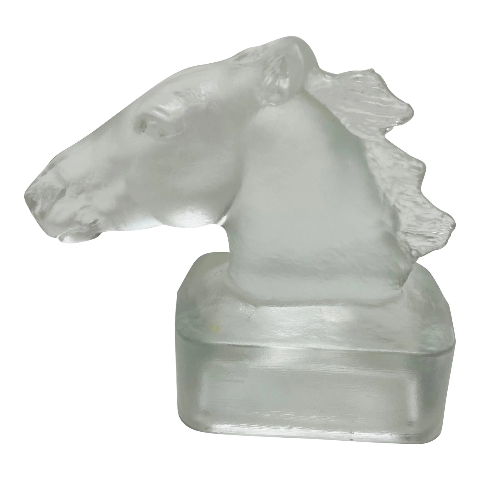 Original 1940s Germany Goebel Molded and Pressed Glass Horsehead ...