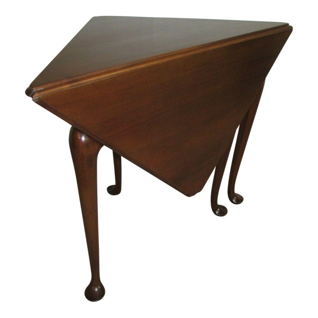 Kittinger Handkerchief Table Drop Leaf Corner Table | Chairish