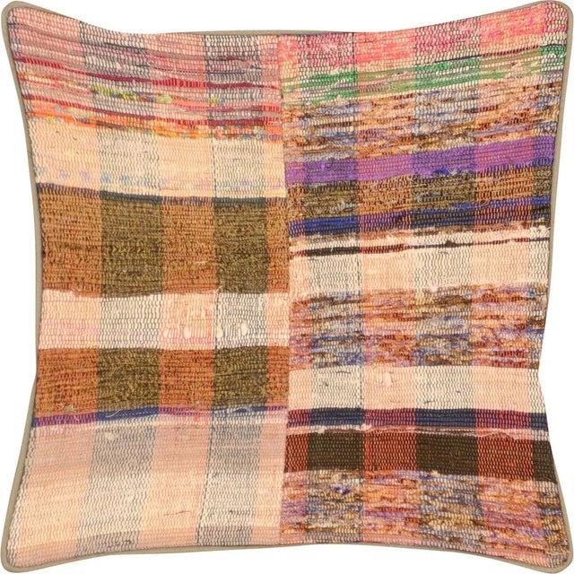 1960s Turkish Rag Pillow | Chairish