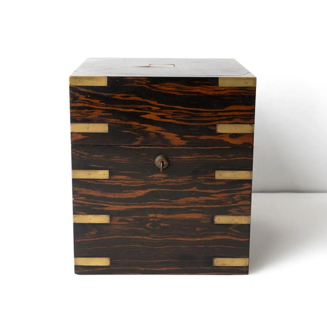 Antique Campaign Decanter Box, Coromandel With Brass Fittings, 19th ...