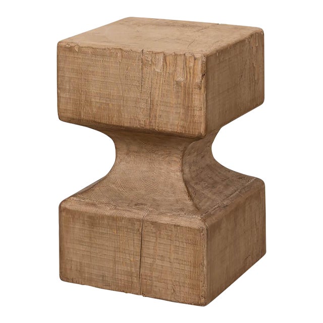 Wooden Beam Stool | Chairish